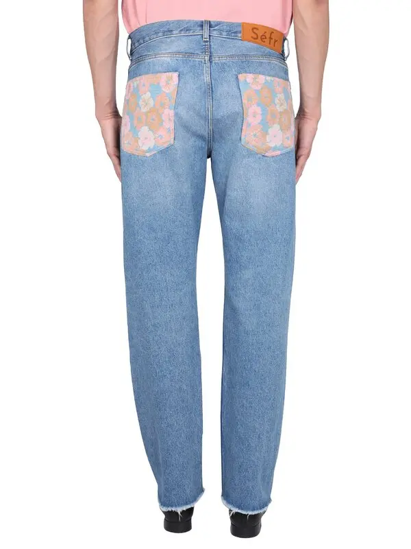 Séfr Floral Jeans - Azure