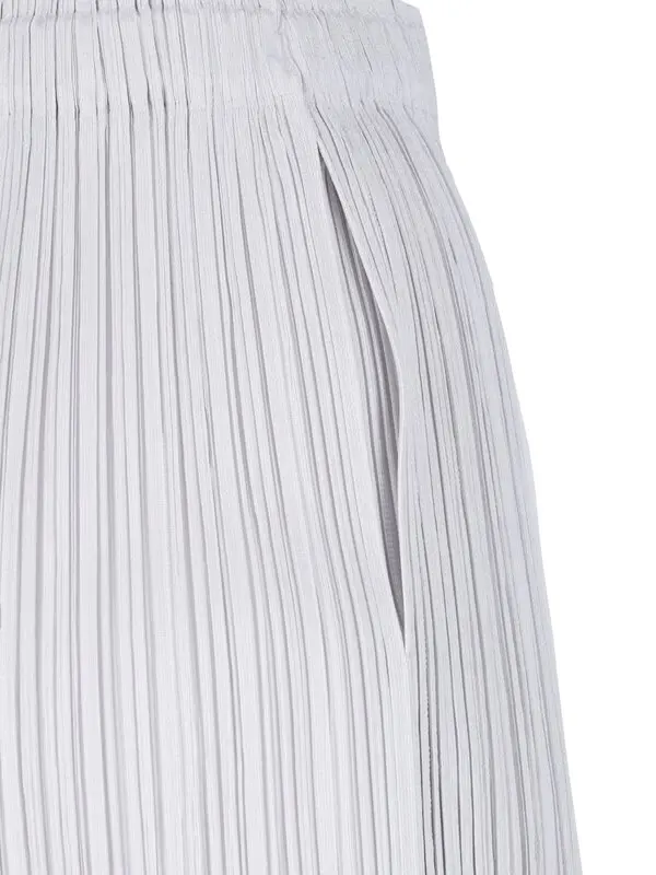 MAISON MARGIELA Pleated Midi Skirt - Gray