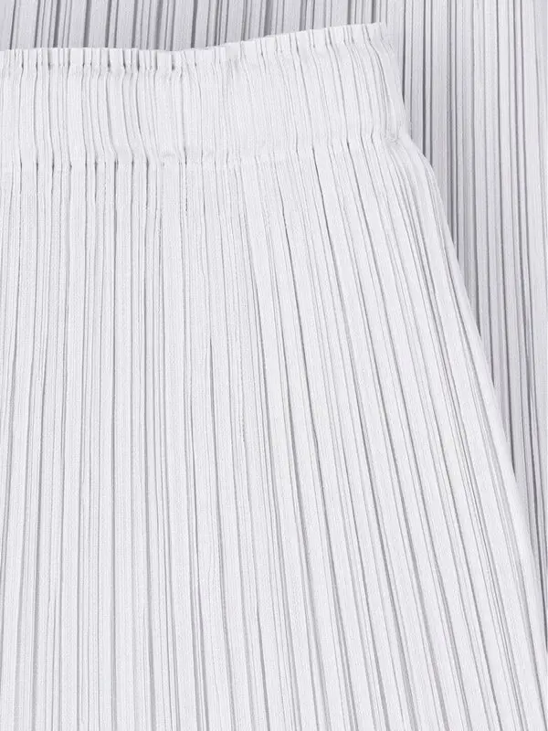Issey Miyake Pleats Please Midi Skirt - Gray
