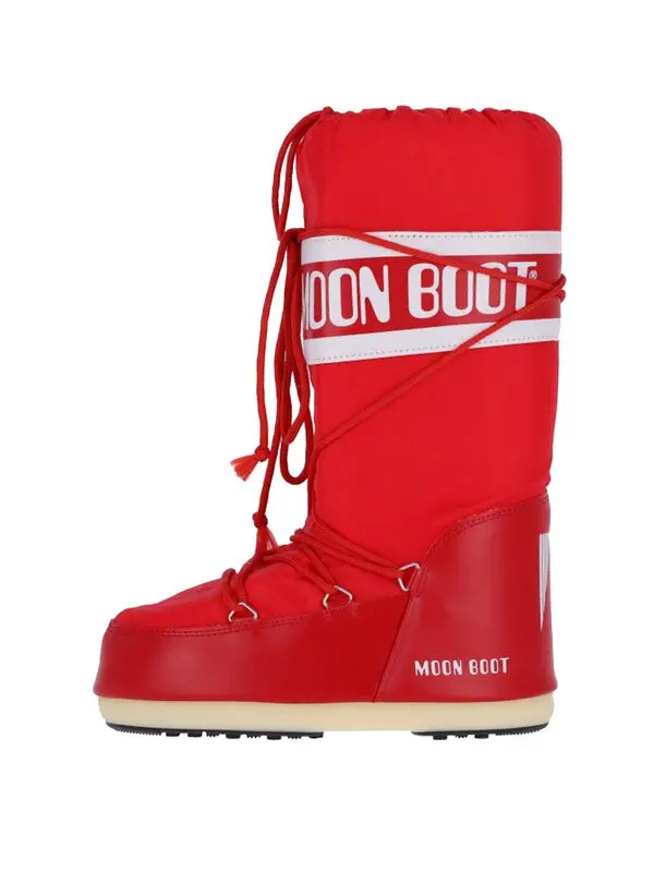 Moon Boot Icon Padded Boots - Red