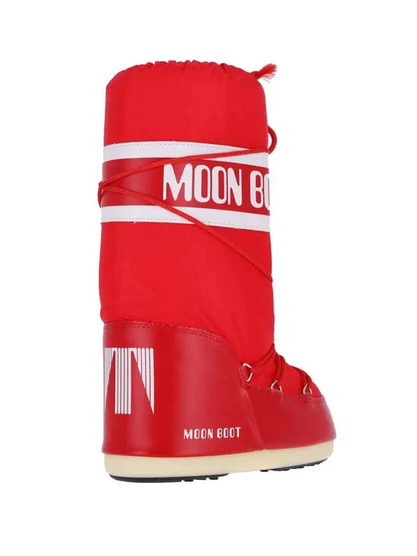 Moon Boot Icon Padded Boots - Red