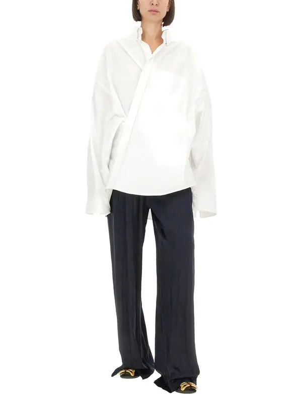 Balenciaga Oversized Pyjama Pants - Blue