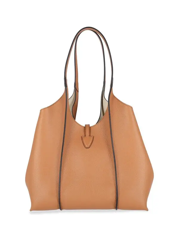 TOD'S T Timeless Tote Bag - Brown