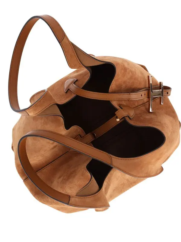TOD'S T Timeless Tote Bag - Brown