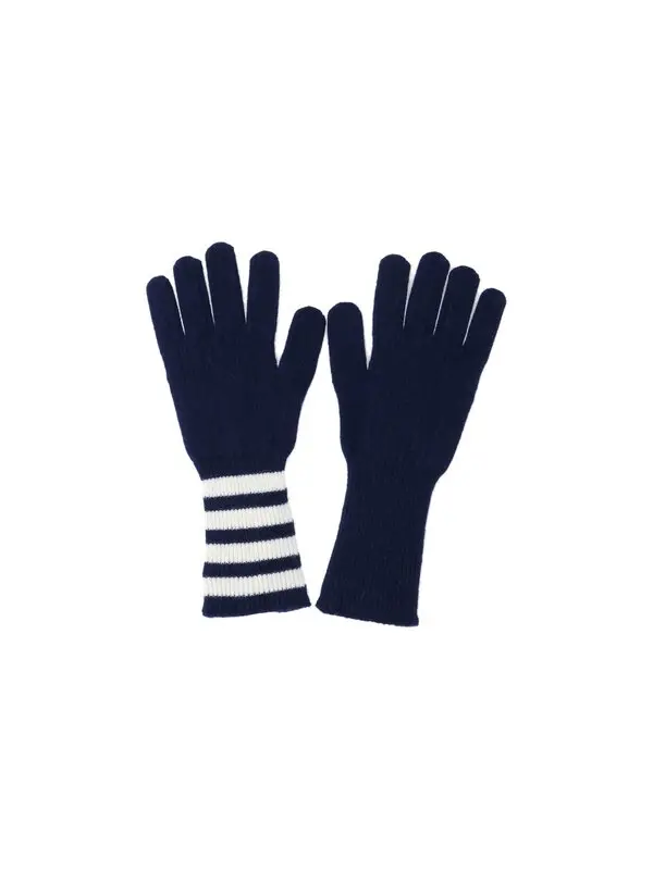 Thom Browne 4-bar Gloves - Blue