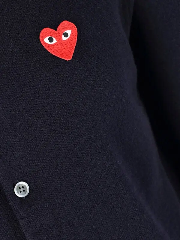 Play Comme Des Garcon Polo Ralph Lauren Logo Cardigan