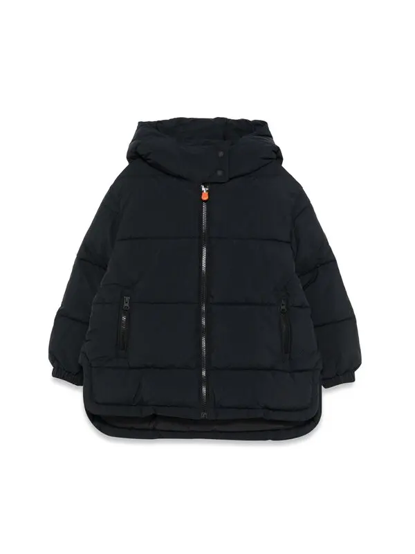 SAVE THE DUCK Hooded Padded Coat - Black