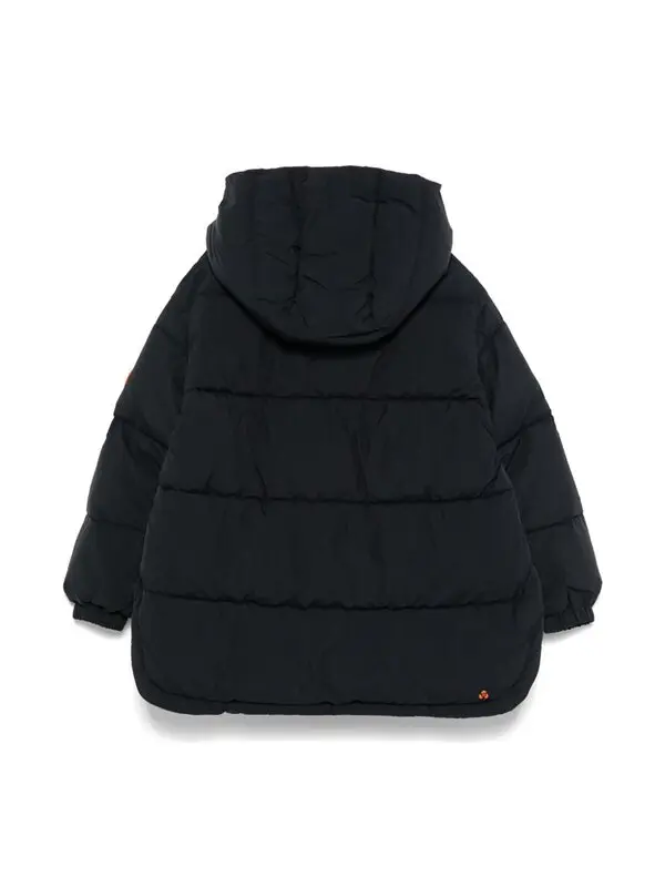 SAVE THE DUCK Hooded Padded Coat - Black