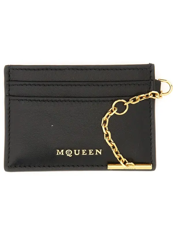 Alexander McQueen Sling Card Holder - Black