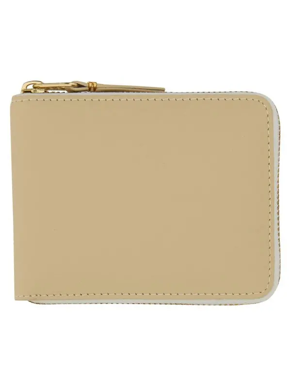 Comme Des Garçons Leather Wallet - Ivory