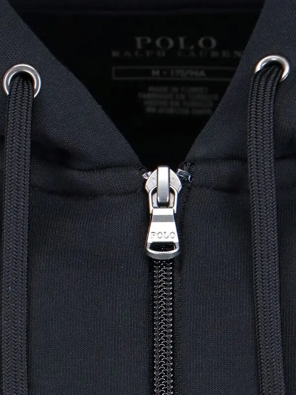 Polo Ralph Lauren Zip-up Logo Hoodie - Black