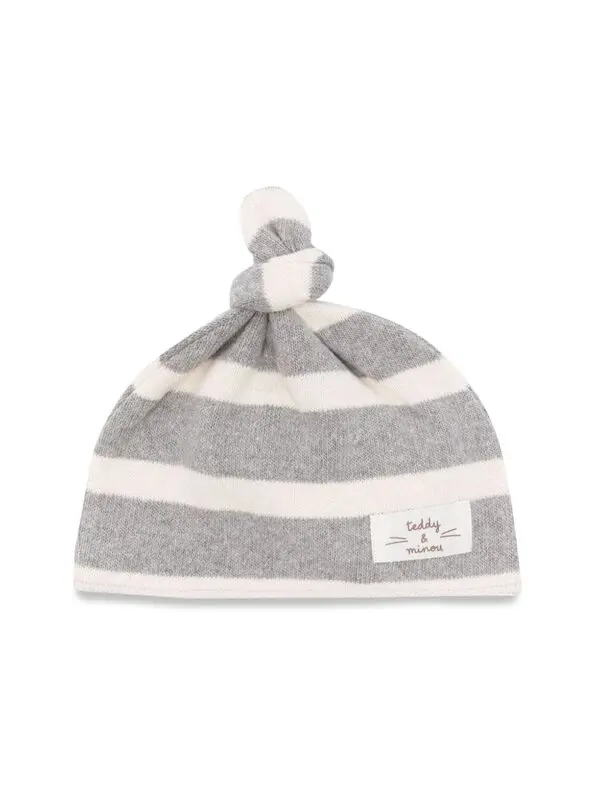 TEDDY & MINOU Striped Beanie - Multicolour