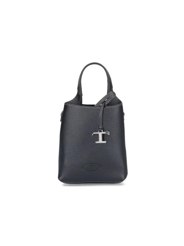 TOD'S Micro Logo Bag - Black