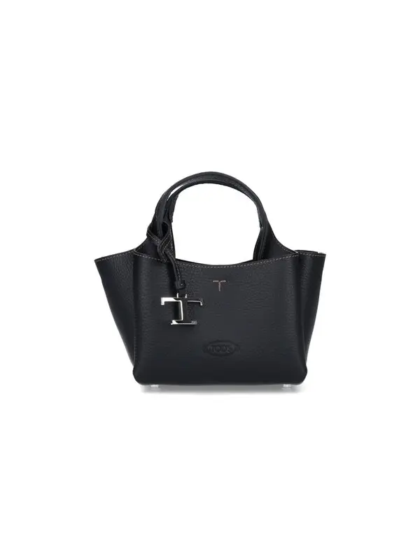 TOD'S Micro Logo Bag - Black
