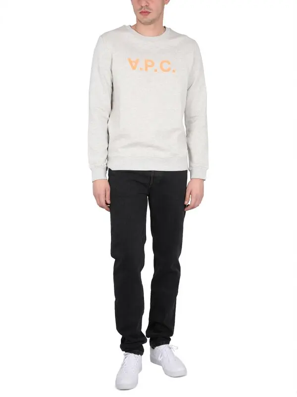 A.p.c. Sweatshirt With Logo - Ivory