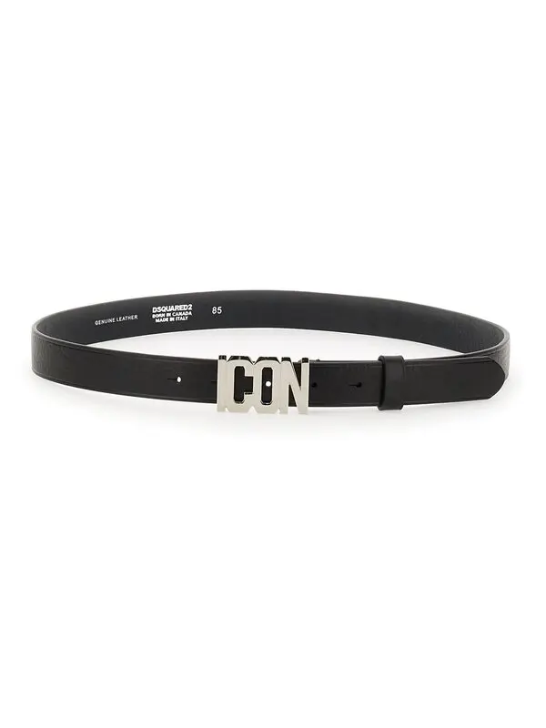 Dsquared2 Leather Belt - Black