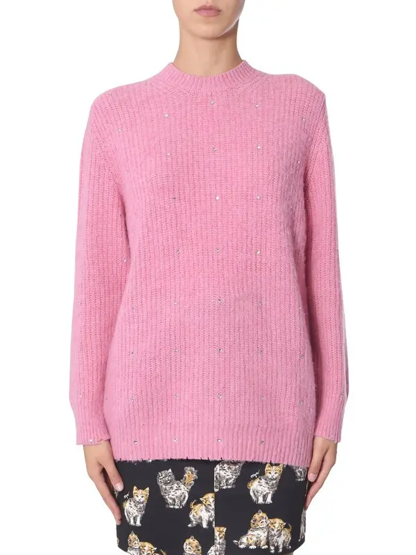 MSGM Crew Neck Oversized Sweater
