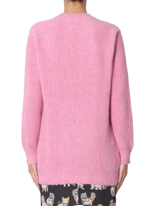 MSGM Crew Neck Oversized Sweater