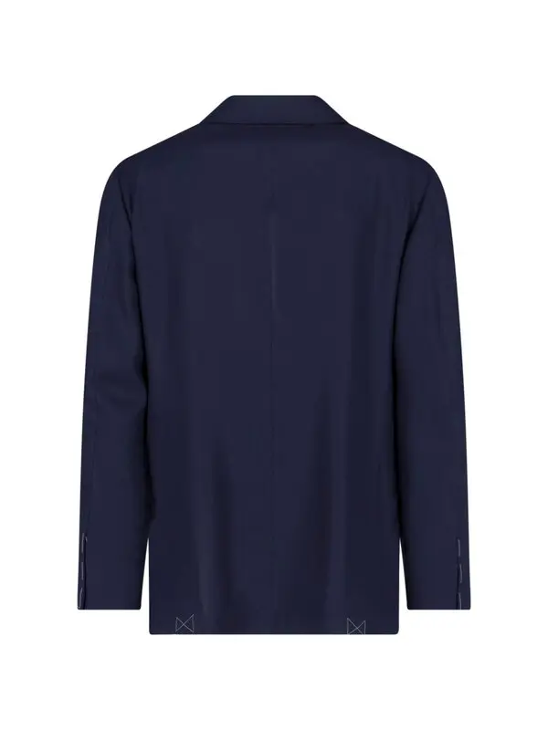 Cesare Attolini Single-breasted Wool Blazer - Blue
