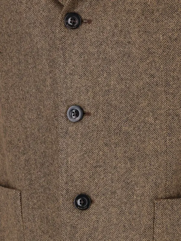 Boglioli Single-breasted Wool Blazer - Brown