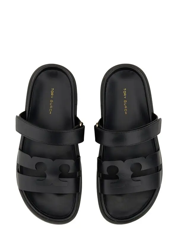 Tory Burch Leather Slide Sandals