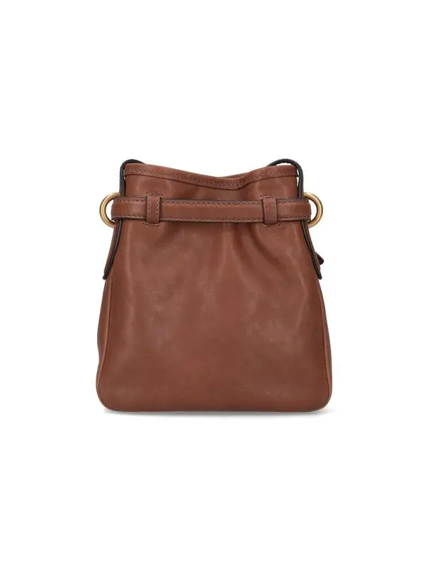 COURREGES Logo Pouch - Brown