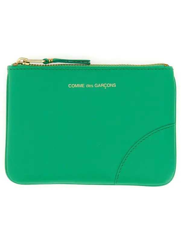 Comme Des Garçons Zipped Wallet - Green