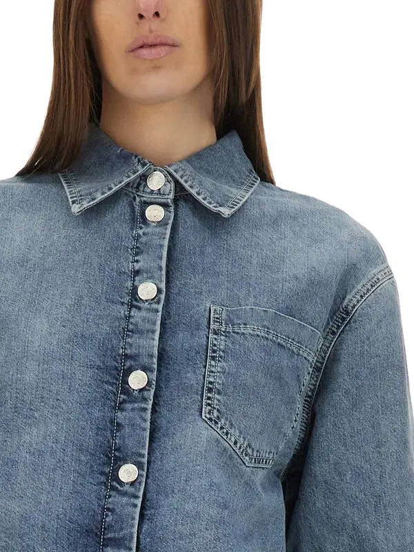 Moschino Cropped Jacket - Denim