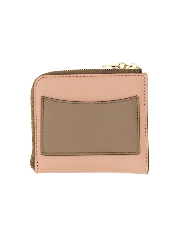 Stella McCartney Zipped Wallet - Powder