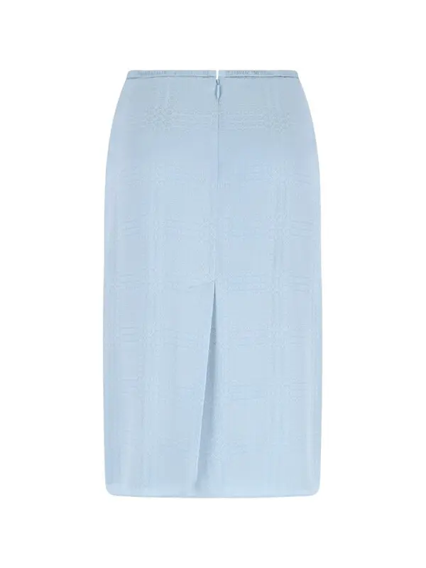 Gucci Silk Midi Skirt - Light Blue
