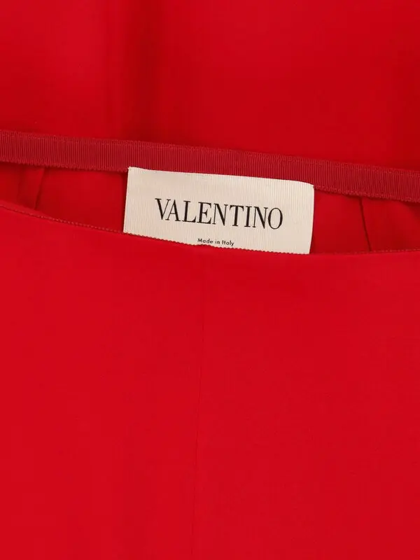 Loro Piana Silk Midi Skirt - Red