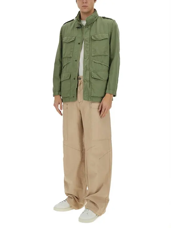 FAY Jacket With Pockets - Green