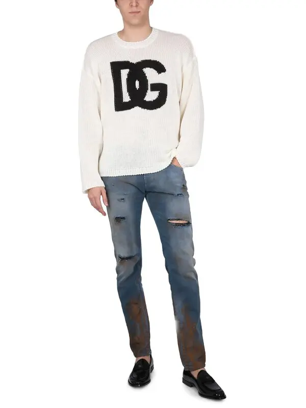 Dolce & Gabbana Skinny Fit Jeans - Multicolour