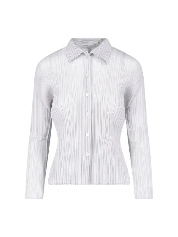 PLEATS PLEASE Golden Goose Printed Sequined Shirt - Gray