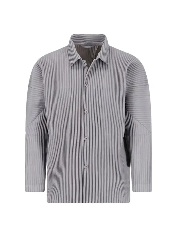 GOLDEN GOOSE Issey Miyake Sequin Floral Print Shirt - Gray