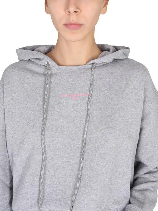 Stella McCartney Sweatshirt With Logo Embroidery - Grey
