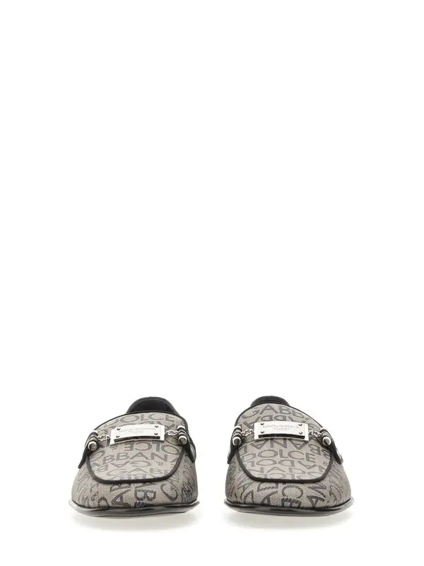 Dolce & Gabbana Jacquard Slipper - Multicolour