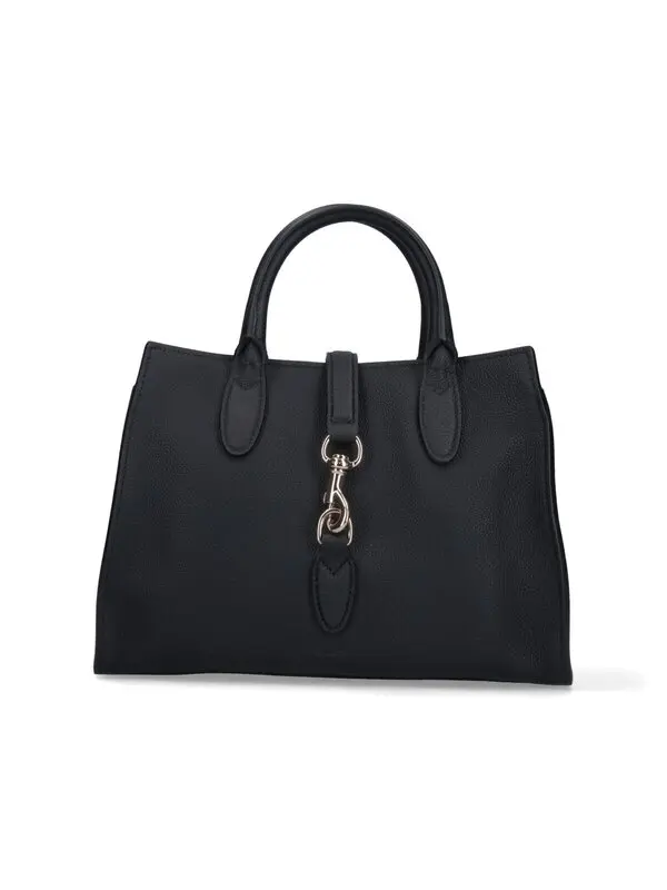 TOD'S Medium Gg Monogram Tote Bag - Black