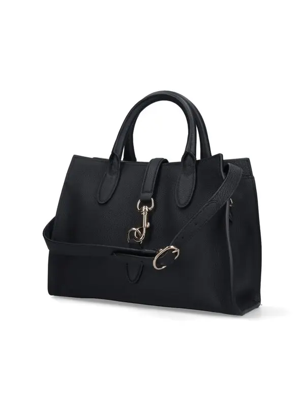 TOD'S Medium Gg Monogram Tote Bag - Black