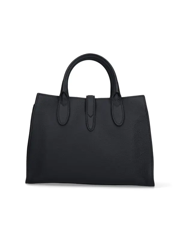 TOD'S Medium Gg Monogram Tote Bag - Black