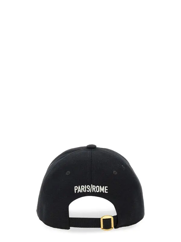 Valentino Garavani Baseball Cap With Embroidery - Black