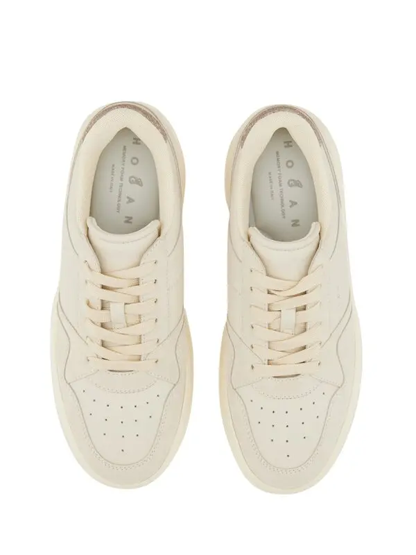 Hogan Leather Low Top Sneaker - White