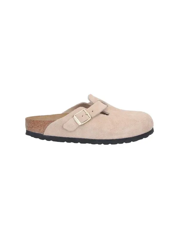 BIRKENSTOCK Boston Mules - Beige