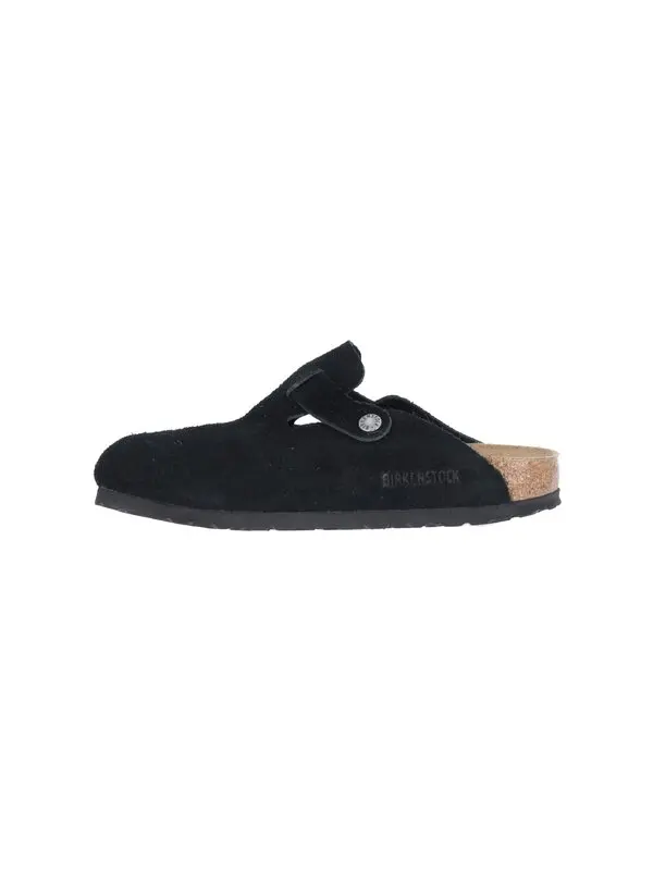 BIRKENSTOCK Boston Mules - Black