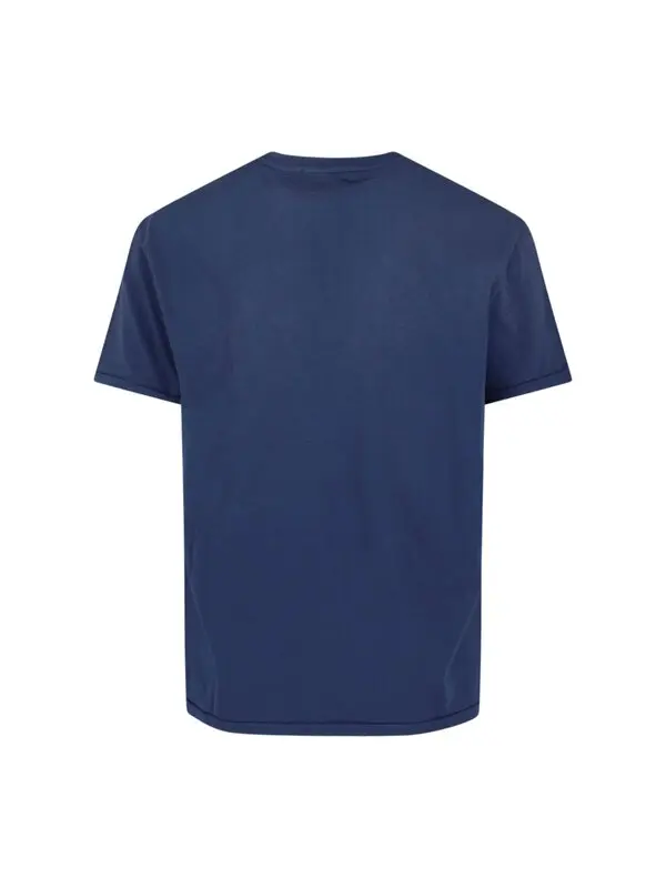 Moncler Cotton Jersey T-shirt With Logo - Blue