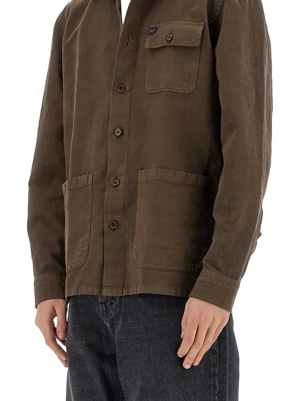 FAY Shirt Jacket - Brown