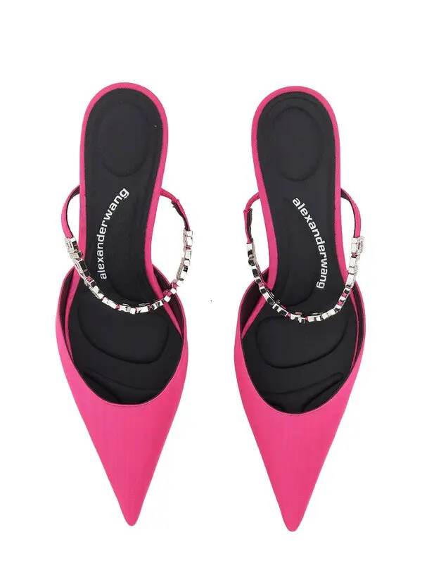 Alexander Wang Delphine Mules - Fuchsia