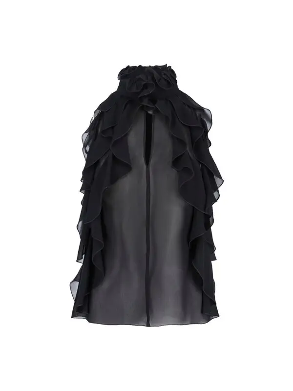 Alexander McQueen Silk Top - Black
