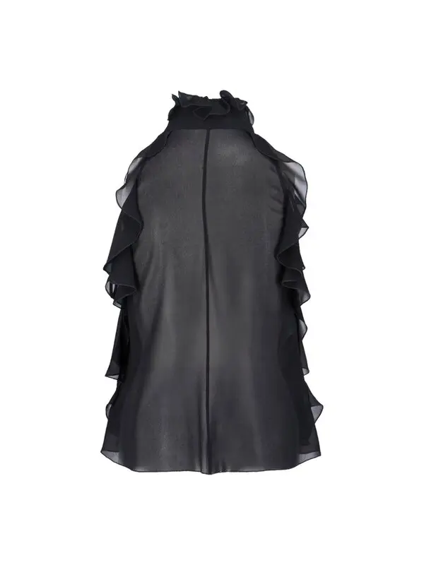 Alexander McQueen Silk Top - Black