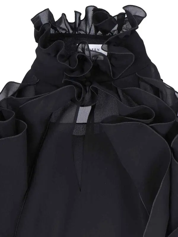 Alexander McQueen Silk Top - Black